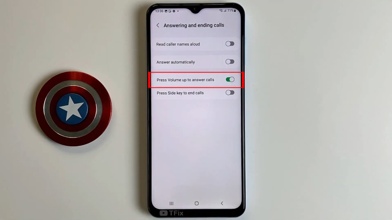 Press Volume up to answer calls on Samsung A13 Android 12 - YouTube