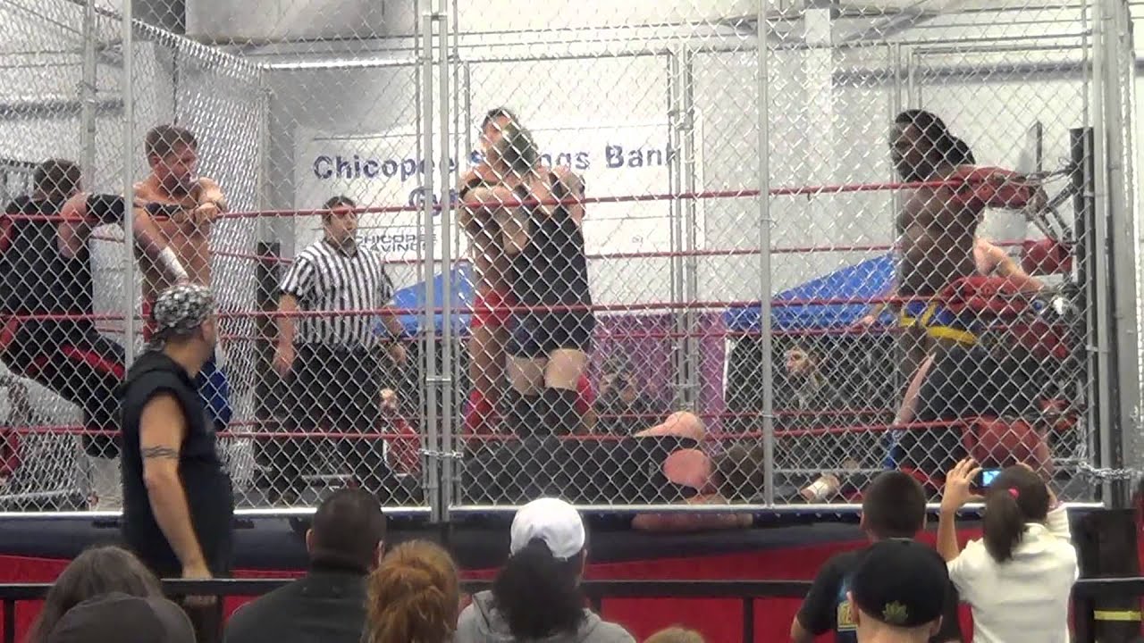 Team NEFW vs. Team Defiant 8-Man Elimination War Games Steel Cage Match ...
