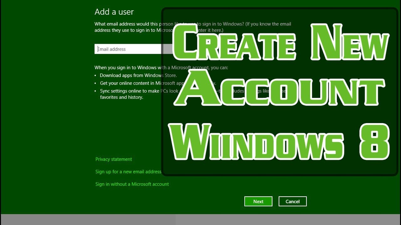 How to Create New User Account in Windows 8 using PC Settings ...