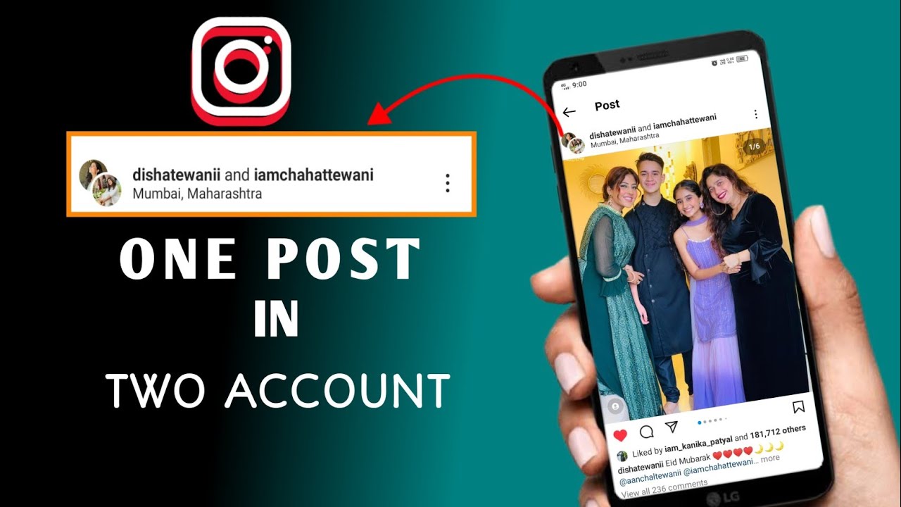 Instagram one post in two accounts|| one reel post in two account ...