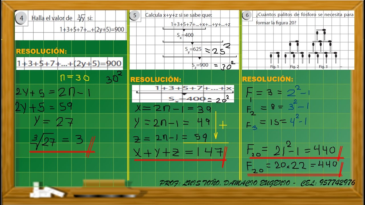 RAZONAMIENTO MATEMÁTICO SERIES NOTABLES - YouTube