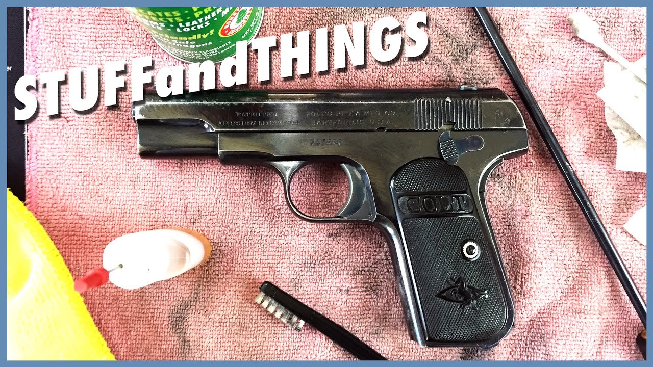 COLT MODEL 1903 POCKET HAMMERLESS - Cleaning a Classic - YouTube