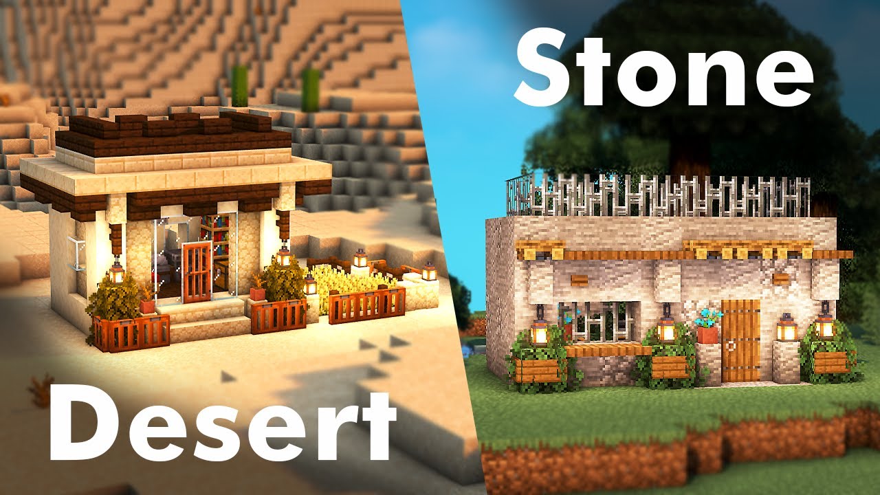 Minecraft 3 Simple Starter Base For Your Minecraft World! - YouTube