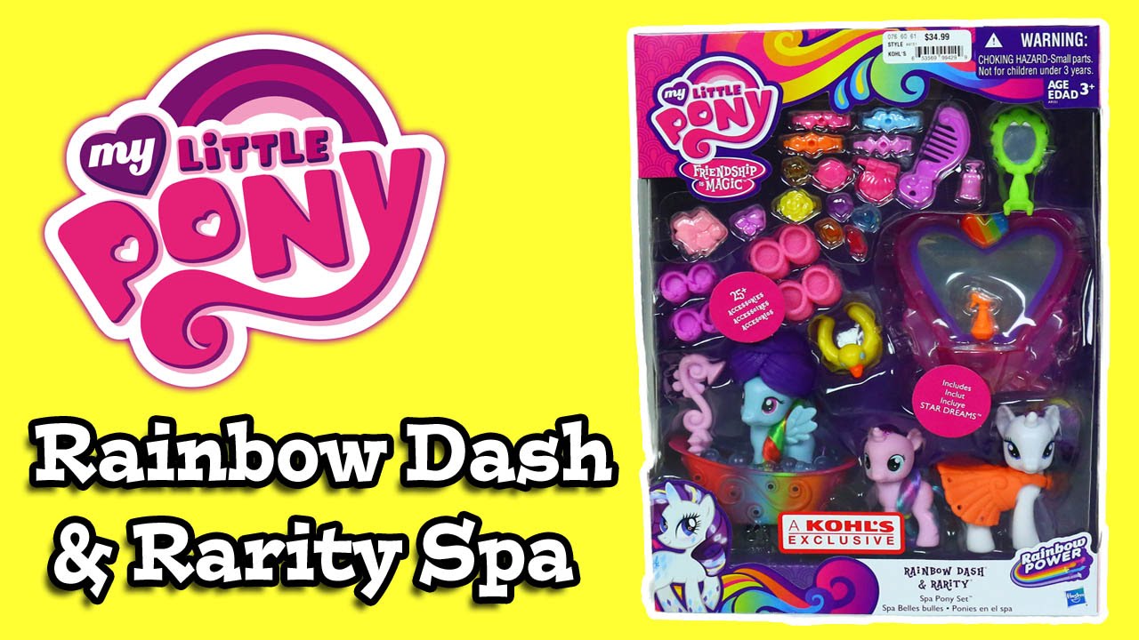 My Little Pony Kohl's Exclusive Spa Pony Set - YouTube