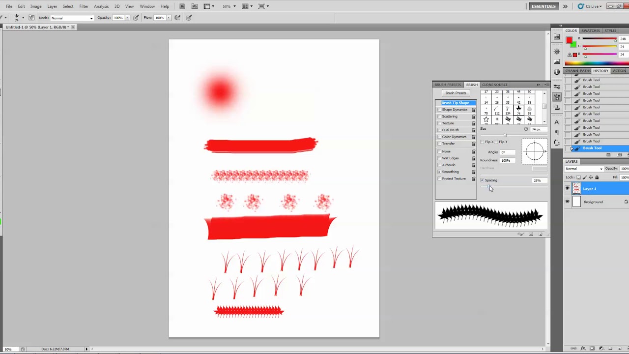 how to make style brush , for beginner , trick, easy and fast. - YouTube