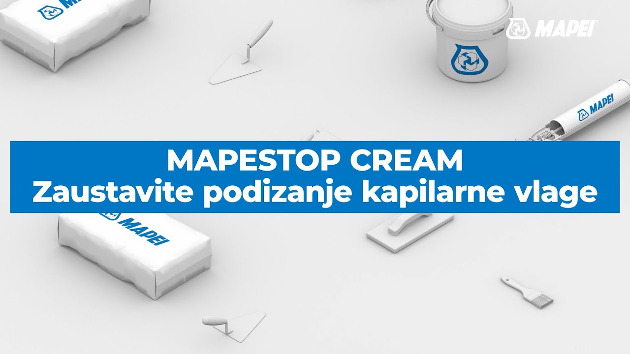 Zaustavite podizanje kapilarne vlage - Mapestop Cream & PoroMap ...