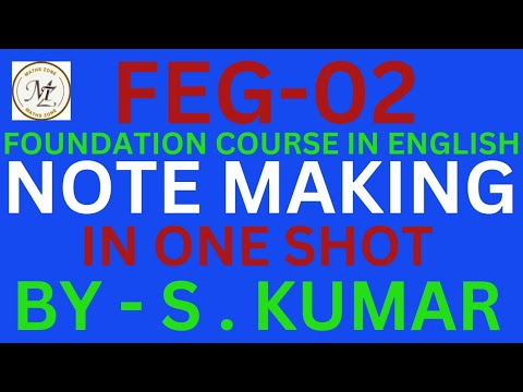 FEG 02 NOTE MAKING | FEG 02 NOTES | FEG 02 NOTE TAKING | NOTE MAKING ...
