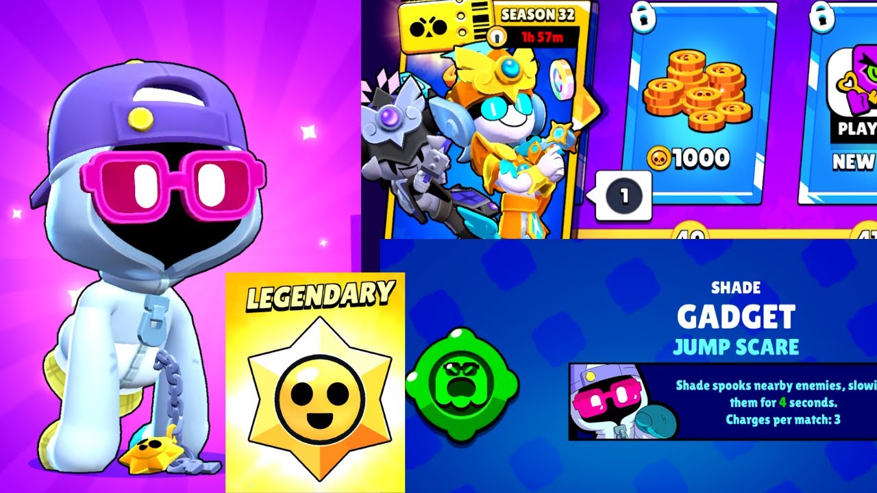 Unlocking Shade !!! And Maxing Him Out | Collecting Brawl Pass | Brawl ...