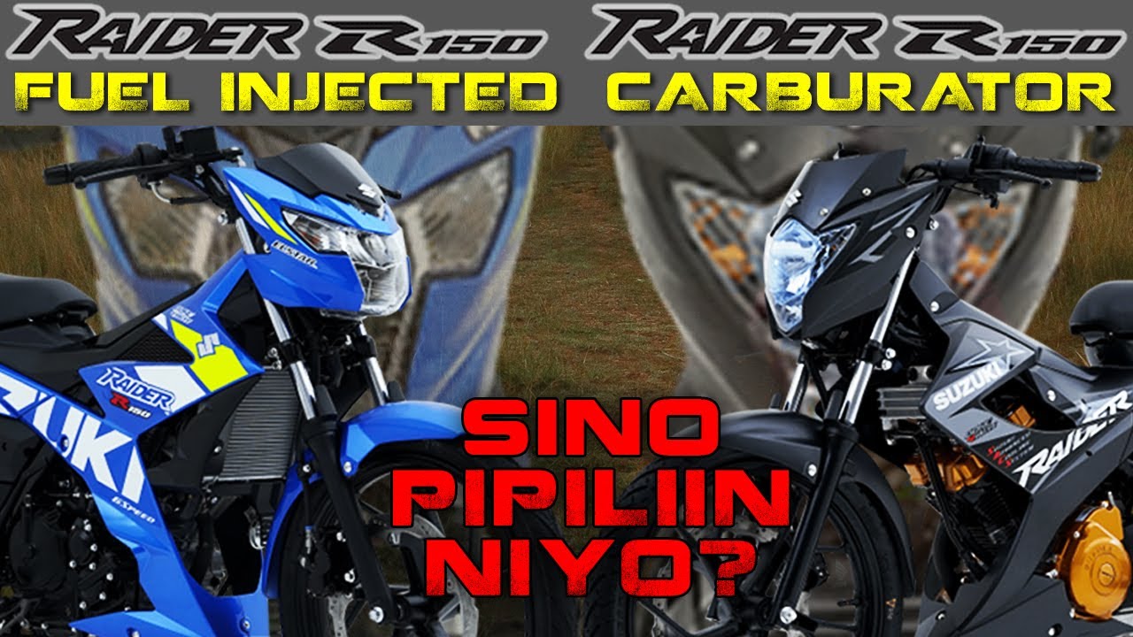 SUZUKI RAIDER 150 FI AND RAIDER 150 CARB | PH - YouTube