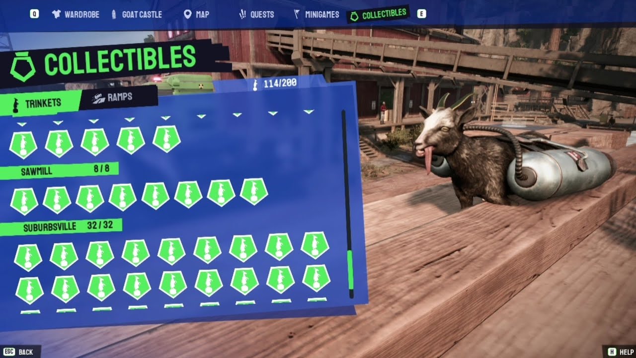 Sawmill Trinkets Locations - Goat Simulator 3 - YouTube