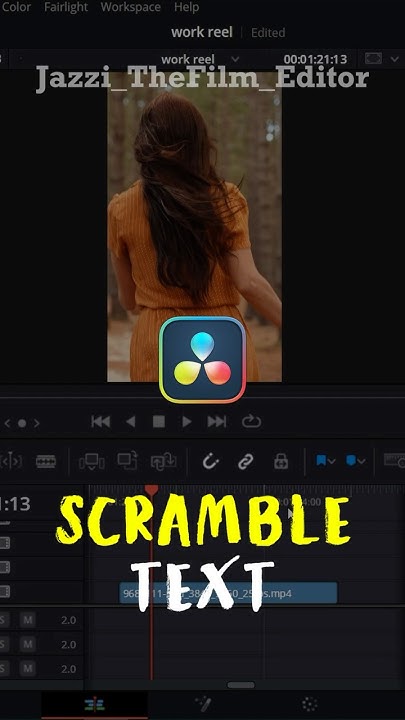 Make Text Scramble Effect in Davinci Resolve with @jazzfilmeditor @jattdicompany - YouTube