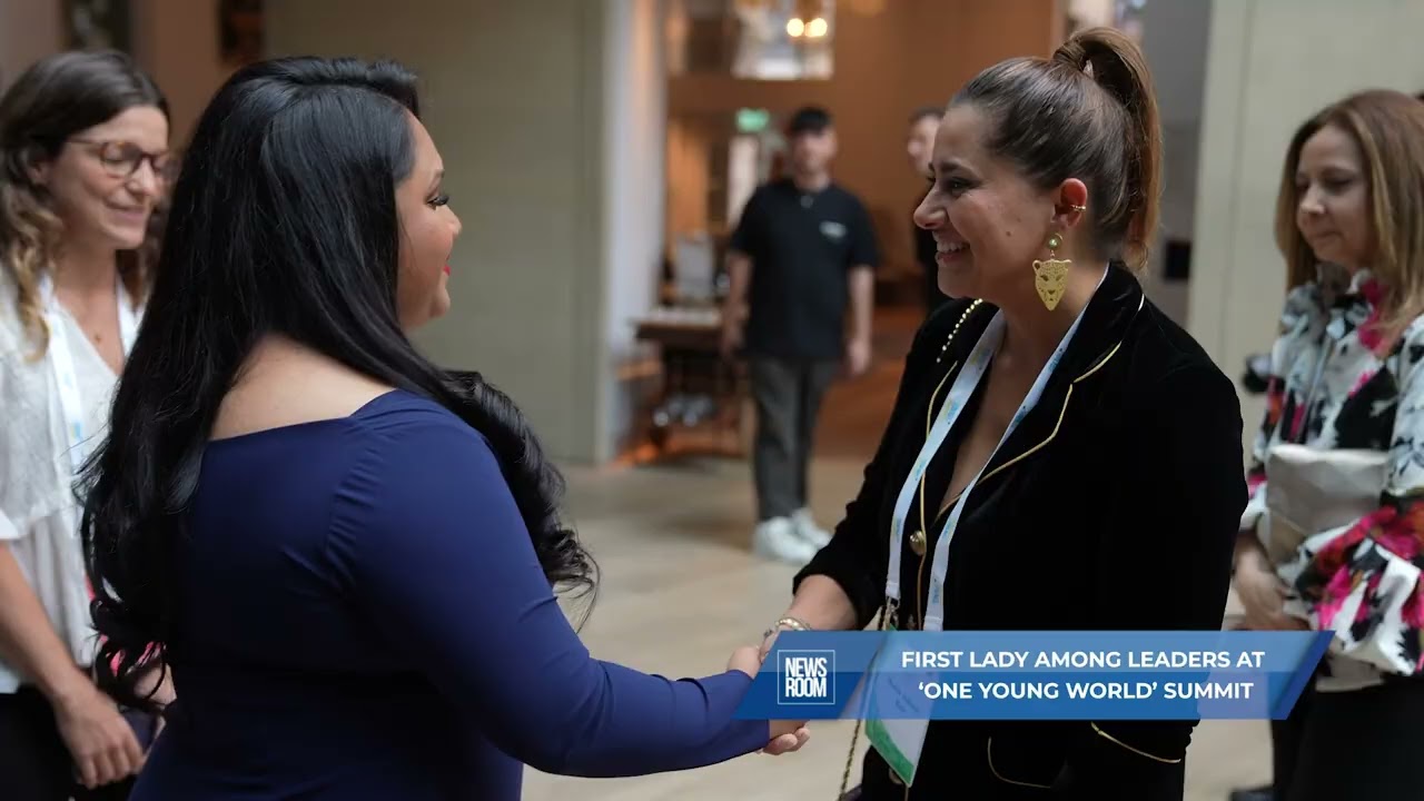FIRST LADY AMONG LEADERS AT ‘ONE YOUNG WORLD’ SUMMIT - YouTube