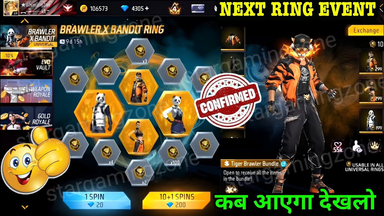 Next Universal Token Ring Event | Free Fire New Event | September Month New Ring Event Konsa ...
