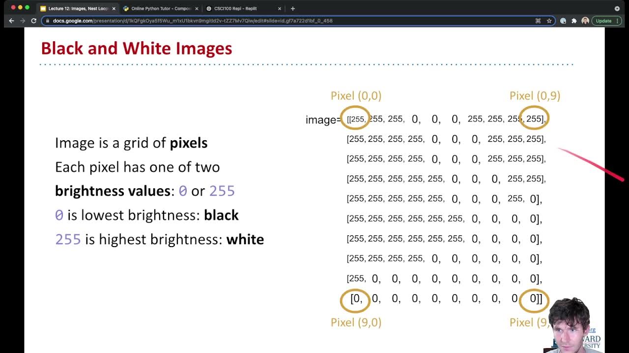CSCI100: Lecture 12.3 - Pixels, Black and White Images - YouTube