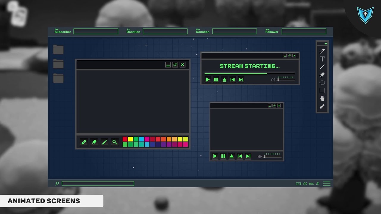 OBS Stream Overlay Package For Your Twitch - YouTube