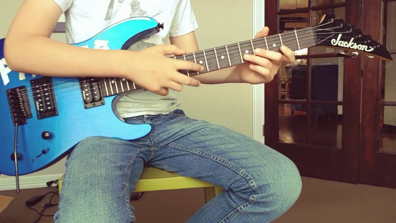 11 year-old plays crazy Eruption tapping section! - YouTube