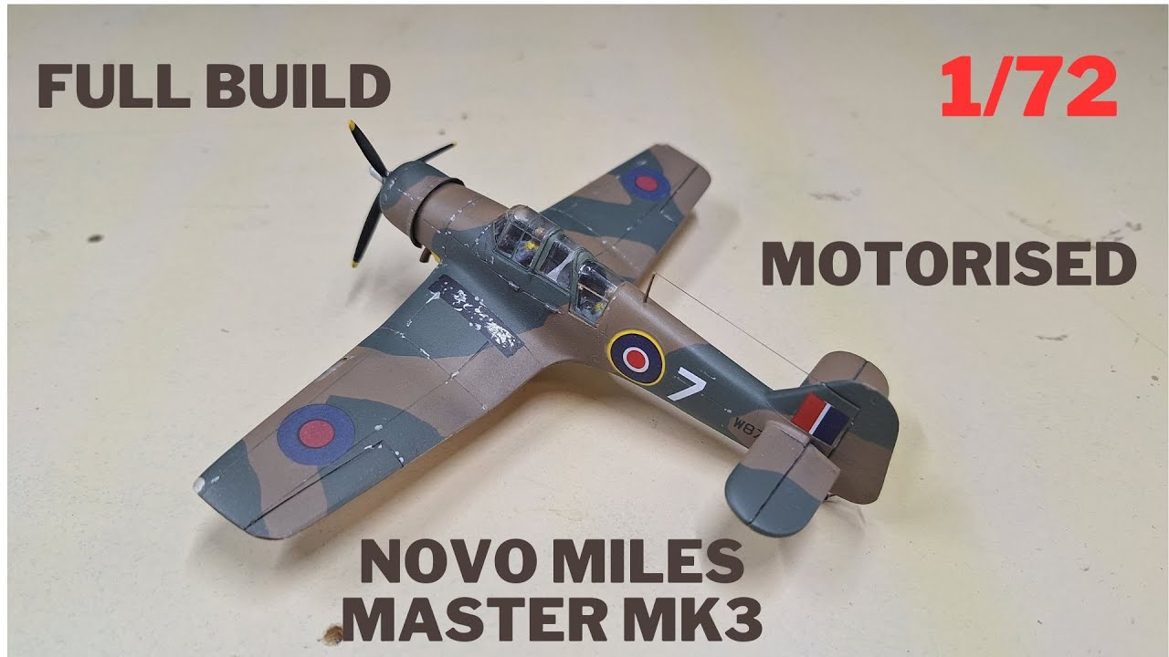 Novo Miles Master Mk3 Motorised 1/72 - YouTube