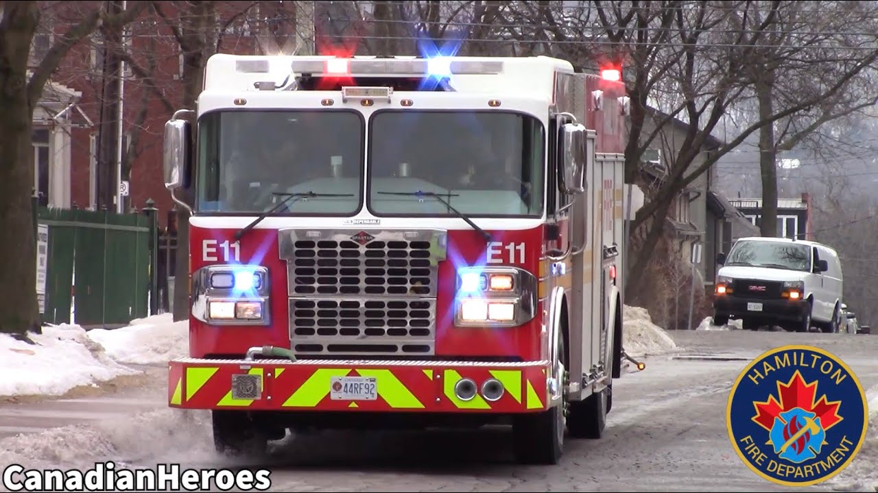 HFD - Hamilton Fire Engine 11 Responding With Ladder 10 For A CO ...