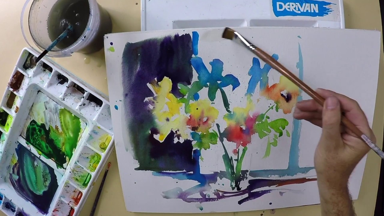 Demonstration: Painting a Still Life – Derivan Watercolour - YouTube