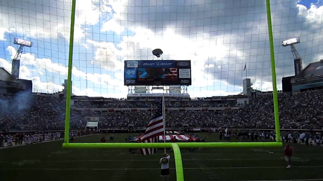Cleveland Browns at Jacksonville Jaguars National Anthem & Flyover (11 ...