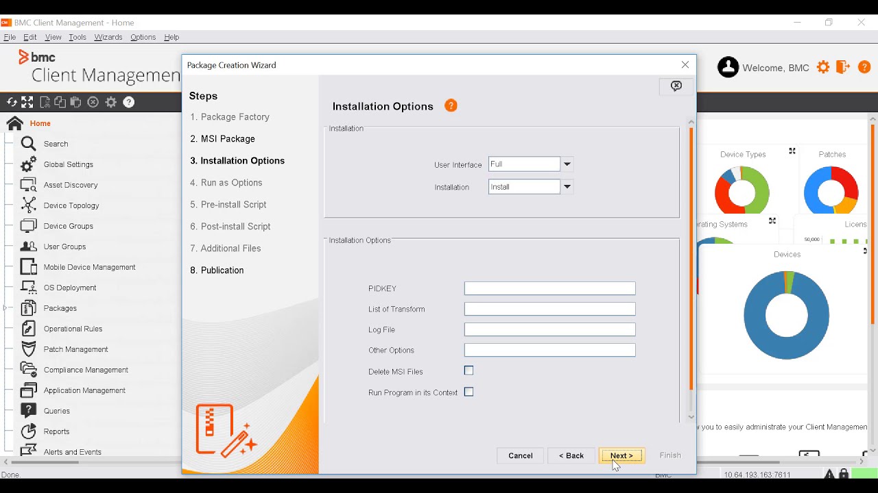 BMC Client Management 20.08 - Creating and distributing the RPM and MSI ...