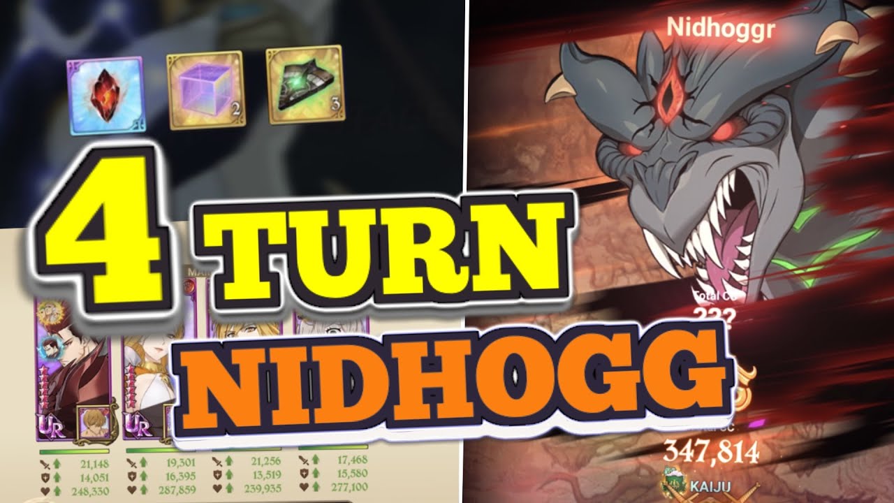 4 TURN NIDHOGGR with THIS GODLY RAGNAROK SETUP! Seven Deadly Sins Grand ...