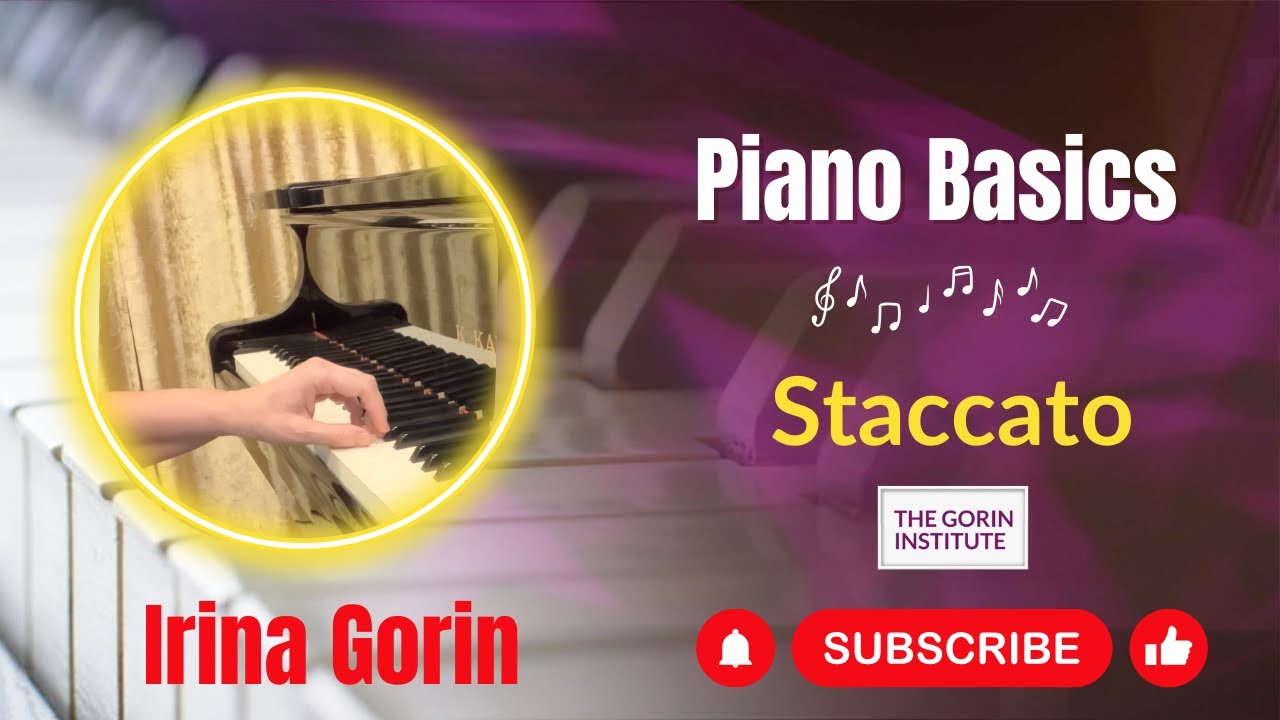 How to achieve detached staccato sound. Piano Basics - YouTube