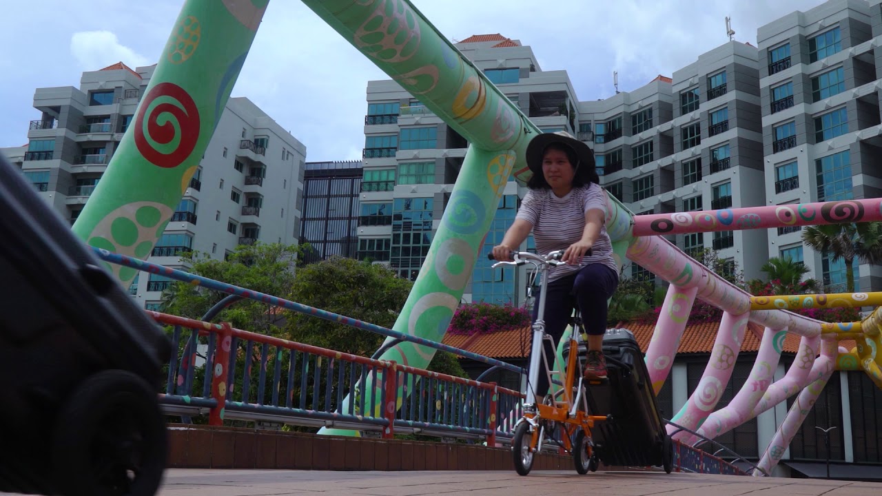 Pacific CarryMe Folding Bike - the world's lightest travel bike. - YouTube