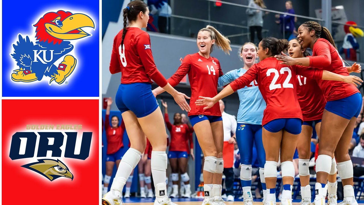 Kansas vs Oral Roberts Highlights | NCAA Women's Volleyball | 2023 ...