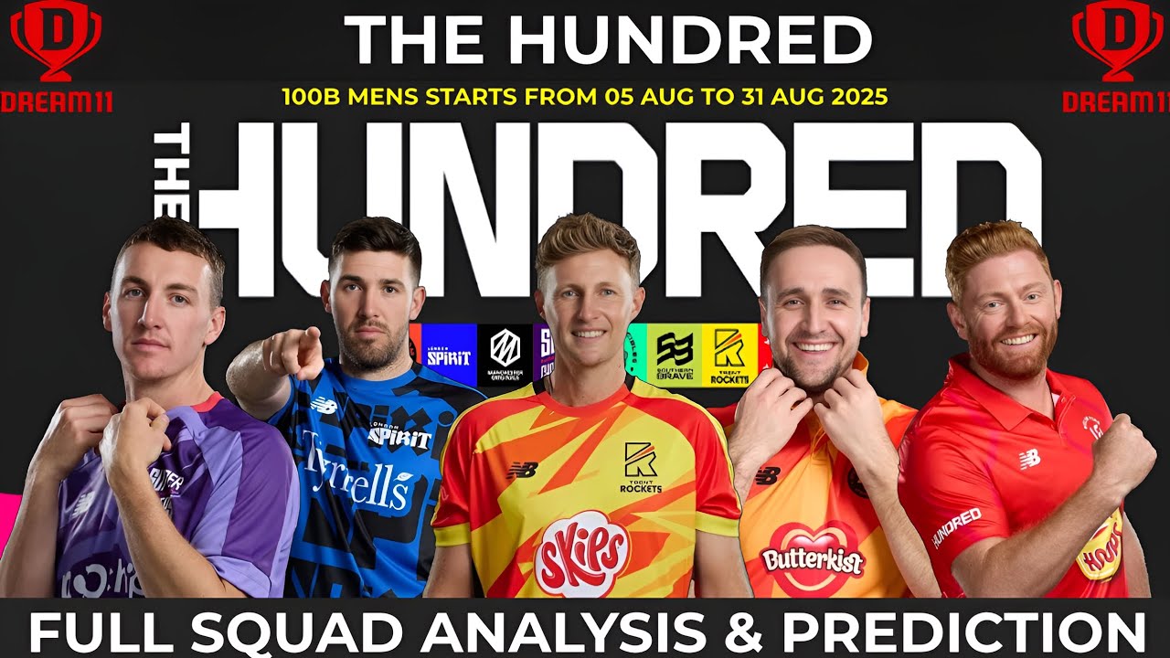 The hundred tournament || Squad analysis || dream 11 - YouTube