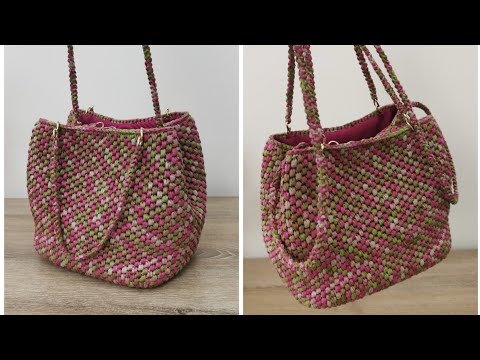 Aryalara Tasarım İmzalı Rafya İpten Hasır Model Çanta Yapımı #handmadebag #bag #canta #crochetbag