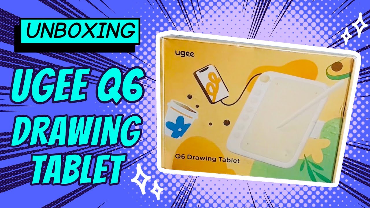 UNBOXING the UGEE Q6 Drawing Tablet: Perfect for Mobile, PC, and Mac! # ...