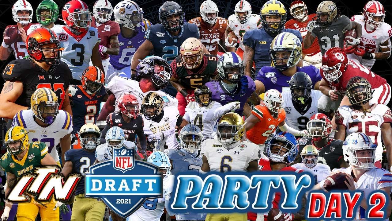🎉🎊2021 NFL Draft Party LIVE!!!! | Day 2 | 🎊🎉💯💯💯 #LouieTeeLIVE! - YouTube