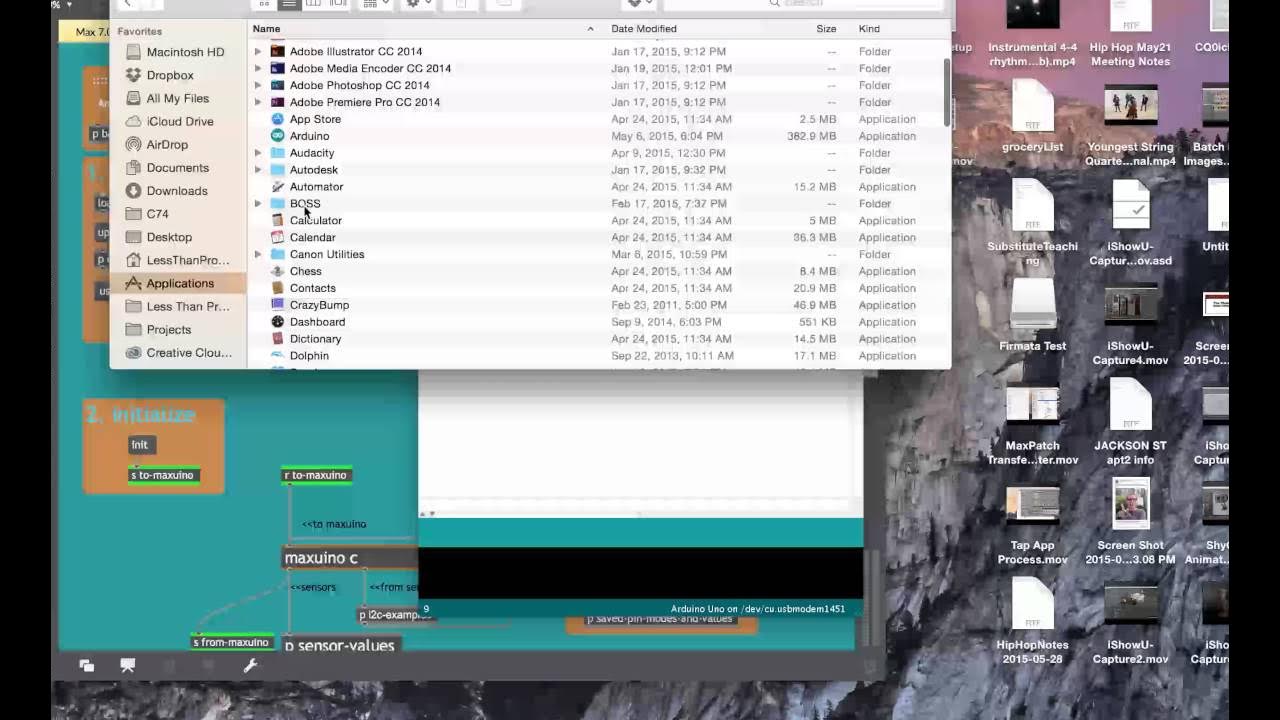 Max Arduino maxuino install - YouTube