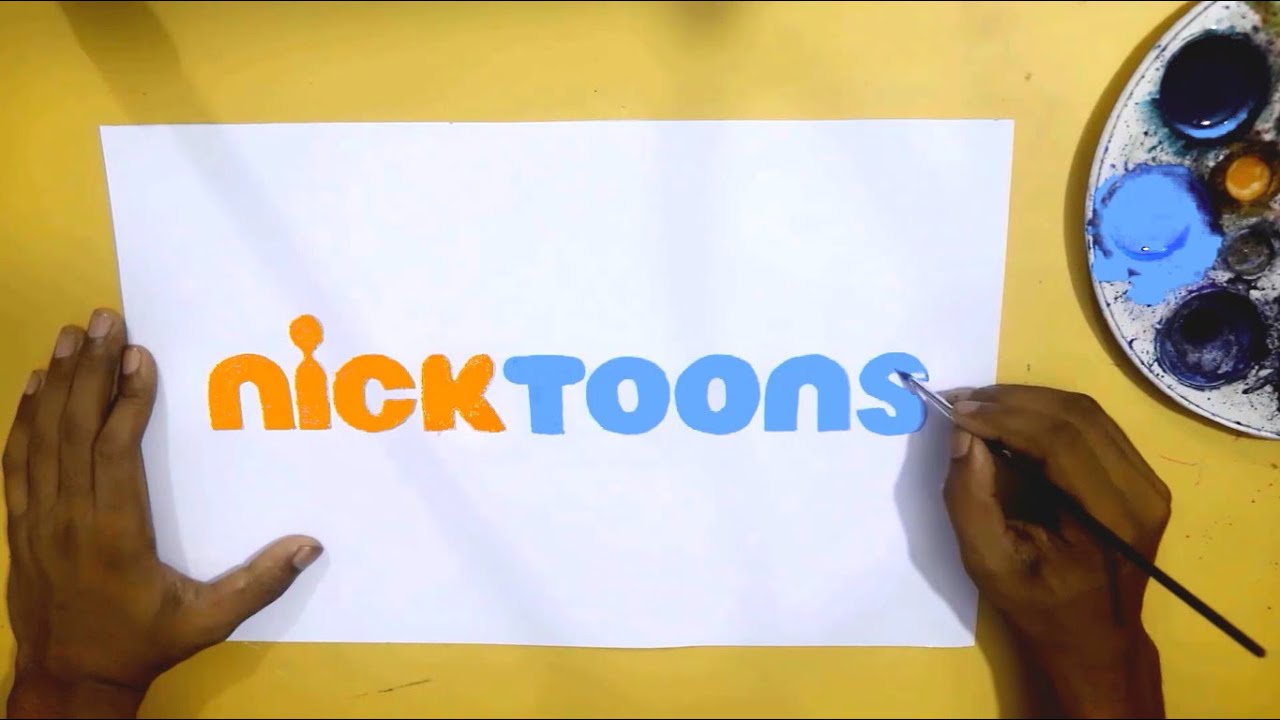 How to draw the nicktoons logo - YouTube