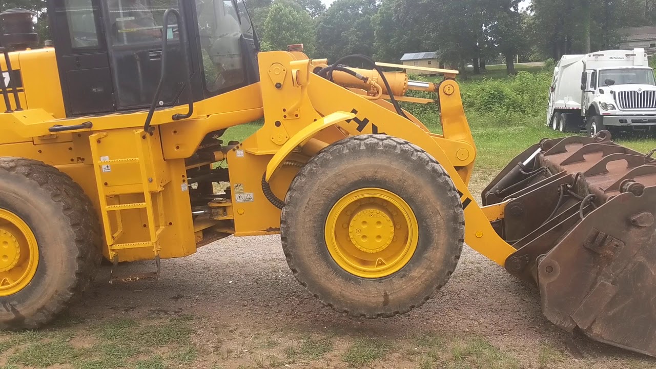 GovDeals: Hyundai 757 Wheel loader - YouTube