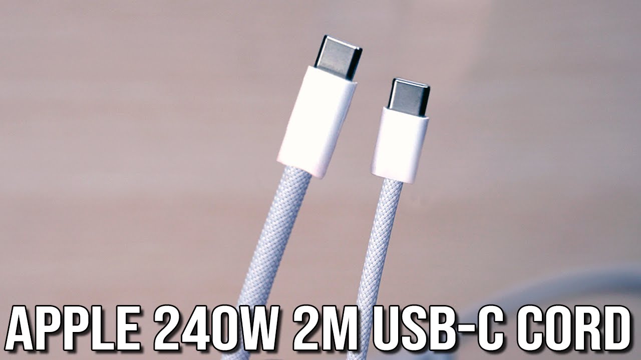 Apple 240w 2m USB-C Charging Cable - YouTube