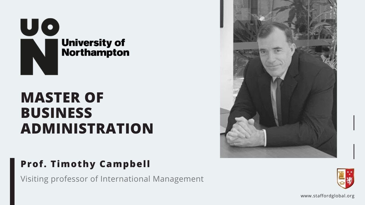 University of Northampton MBA Q&A with Prof. Timothy Campbell - YouTube