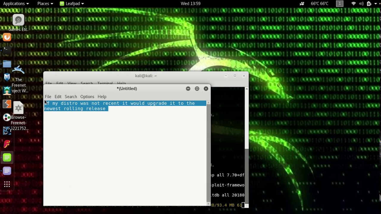 How To Upgrade Distro Using Terminal Kali Linux - YouTube