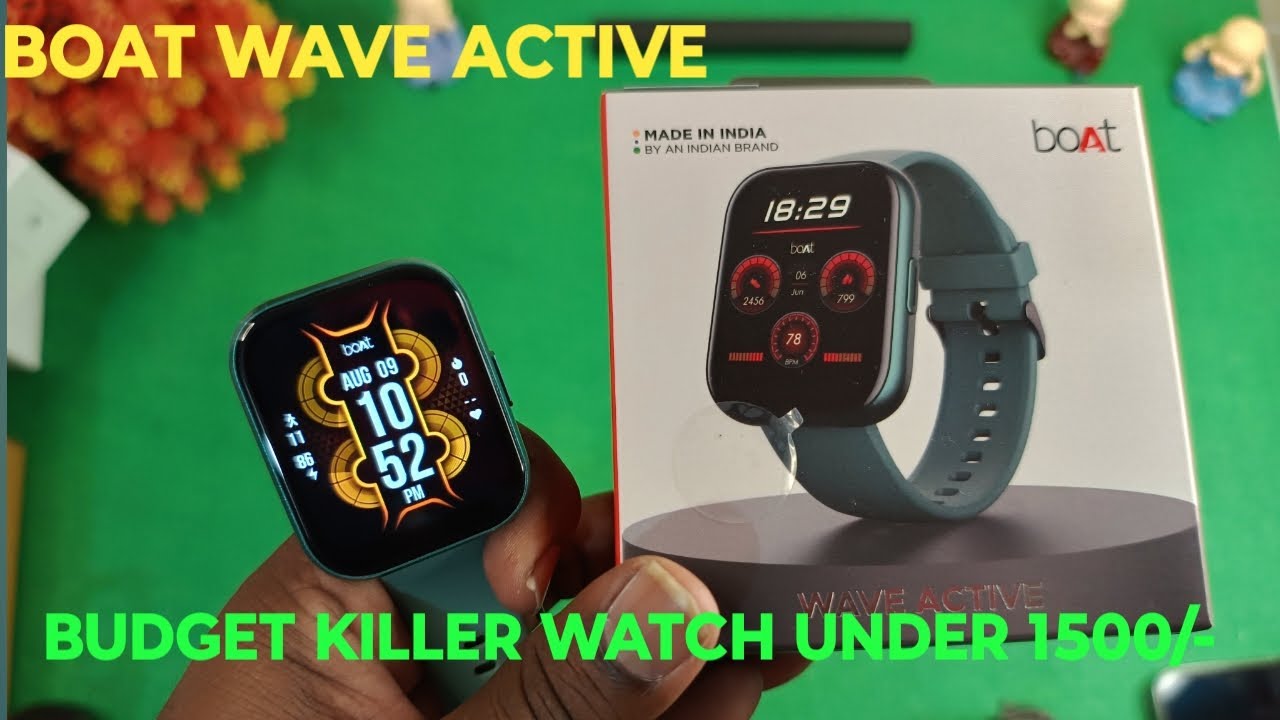 BOAT WAVE ACTIVE || 1.96" HD DISPLAY BLUETOOTH CALLING WATCH UNDER 1500 ...