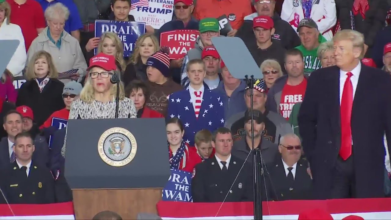 Trump Campaigns in WV for Morrisey and Miller - YouTube