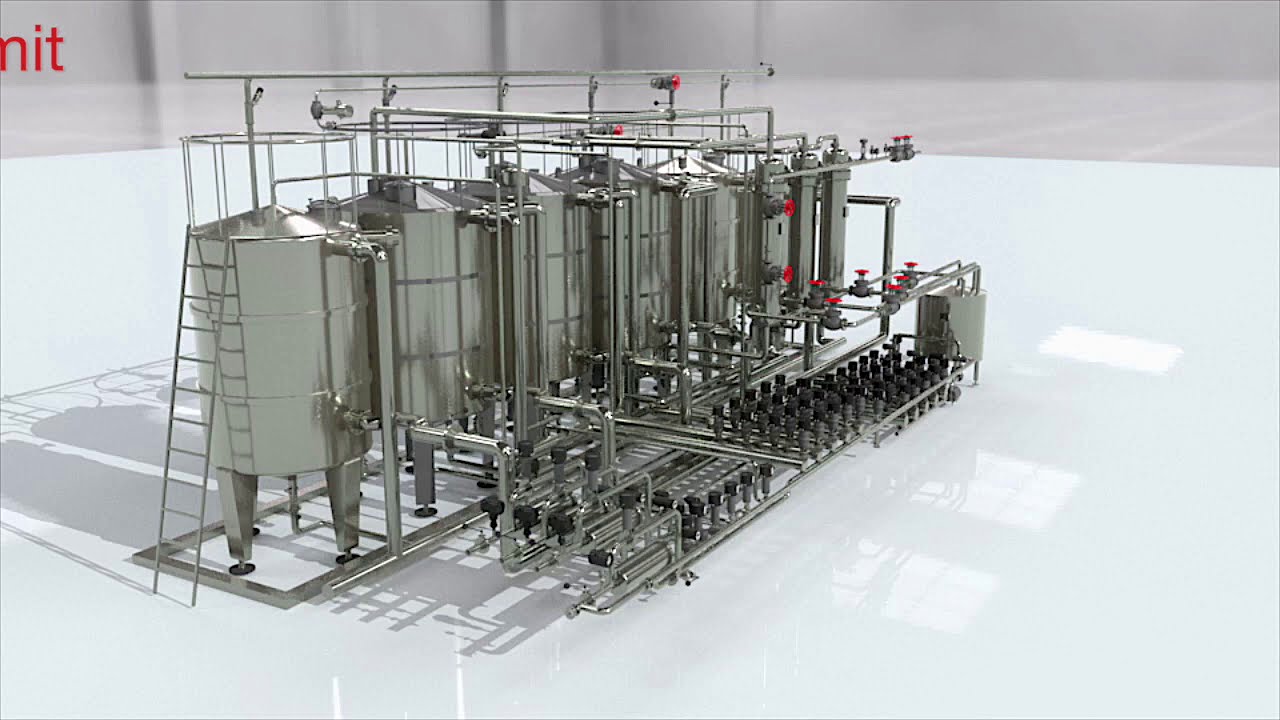 CIP Automated System for Dairy & Beverage CIP Cycle - YouTube