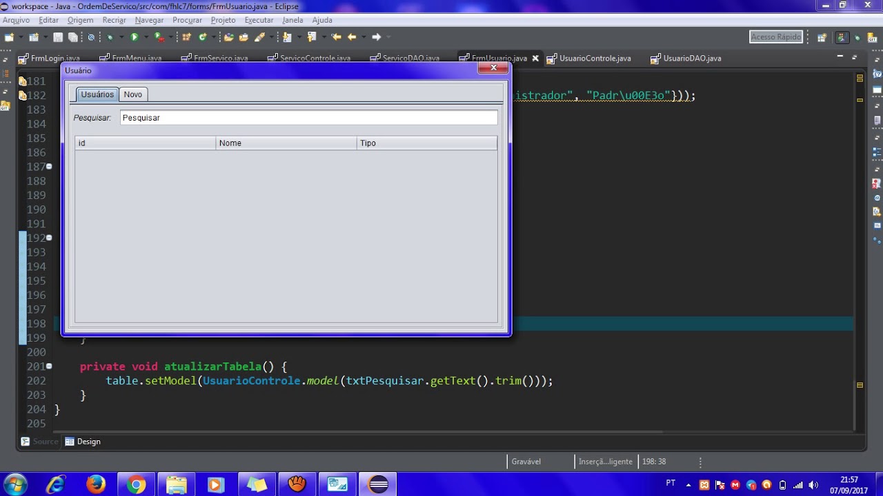 Aula 41 Programando Barra de Pesquisa de Usuários - YouTube
