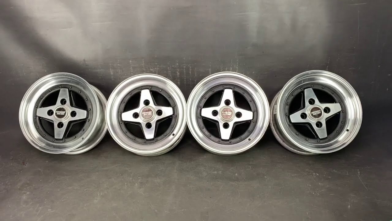 #5619 HAYASHI RACING COMMAND 3 piece With Original Center Caps 14x6j +15 / 14x7j +2 4x114.3 CB ...