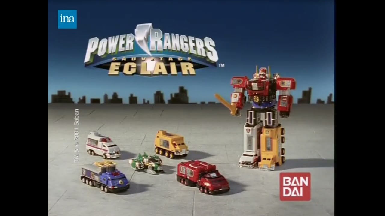 French Bandai Power Rangers Lightspeed Rescue Toy Commercials - YouTube