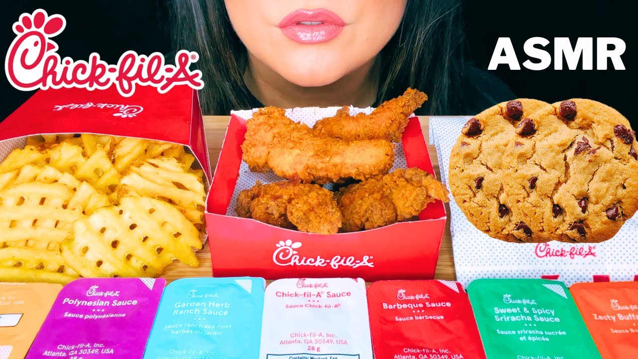 ASMR CHICK-FIL-A MUKBANG | EATING SOUNDS - YouTube