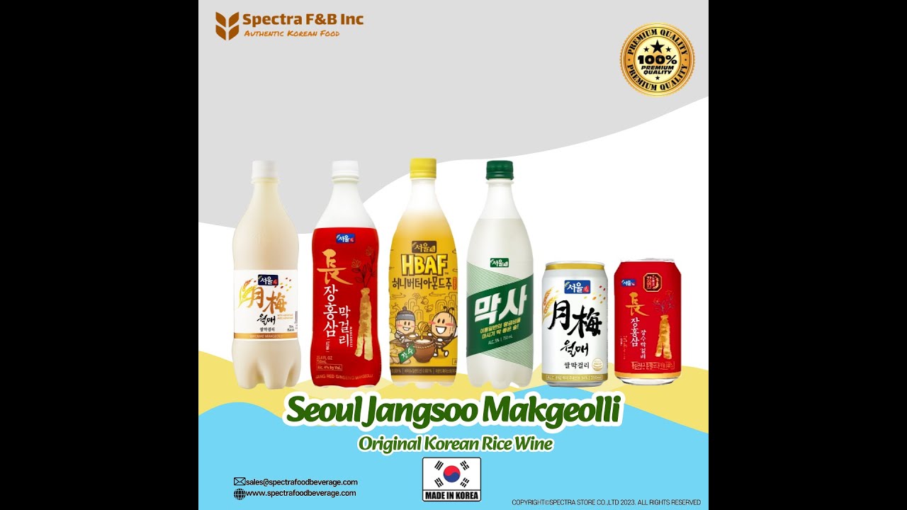 Seoul Jangsoo Rice Makgeolli,Walmae Rice Wine,Makkoli,Korean Rice Wine ...