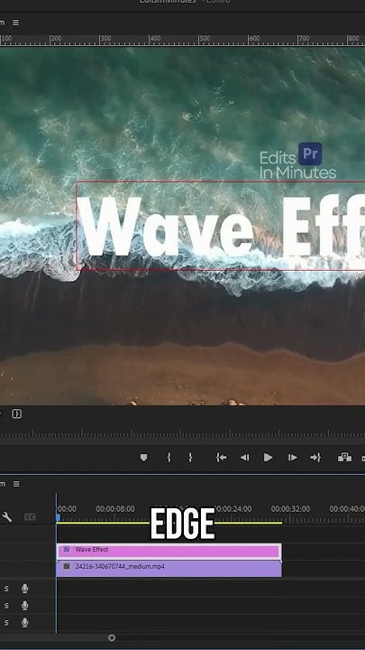 Create Cool Wave Text Animation in Premiere Pro in Under Minute # ...