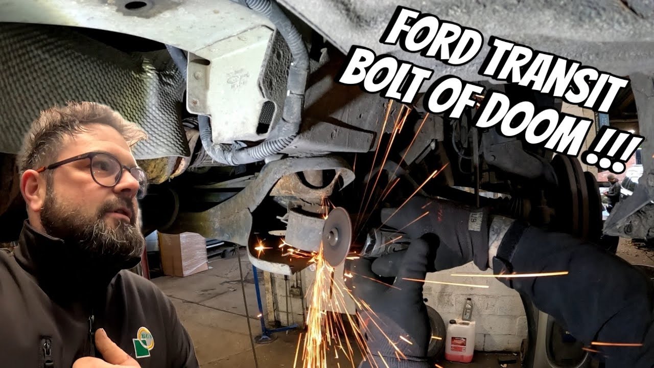 ford transit custom suspension/subframe bolt removal it will put up a ...