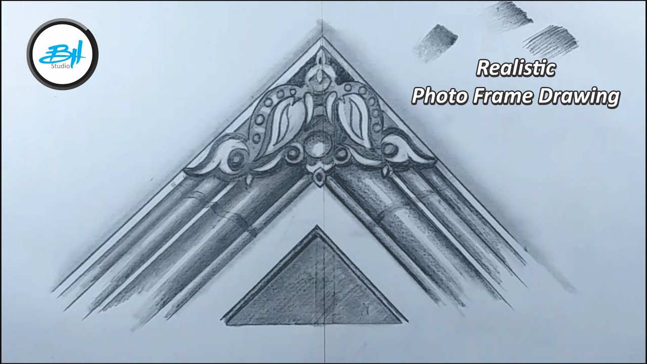 How to Draw Frame Easy | Still Life Drawing Lesson | Bh Studio Art ...